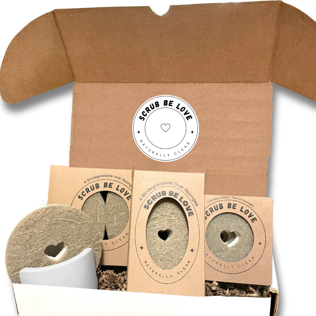 Eco-Friendly Kitchen Sponge Gift Bundle – 16 Pack All Natural Dish ...